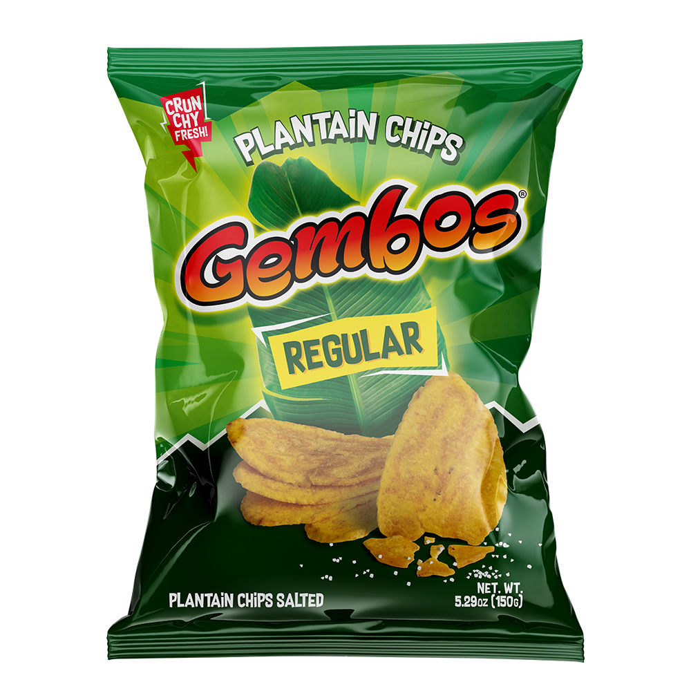 Gembos Plantain Chips with Salt | Crispy Vegan Healthy Chips Snack, 5 ...