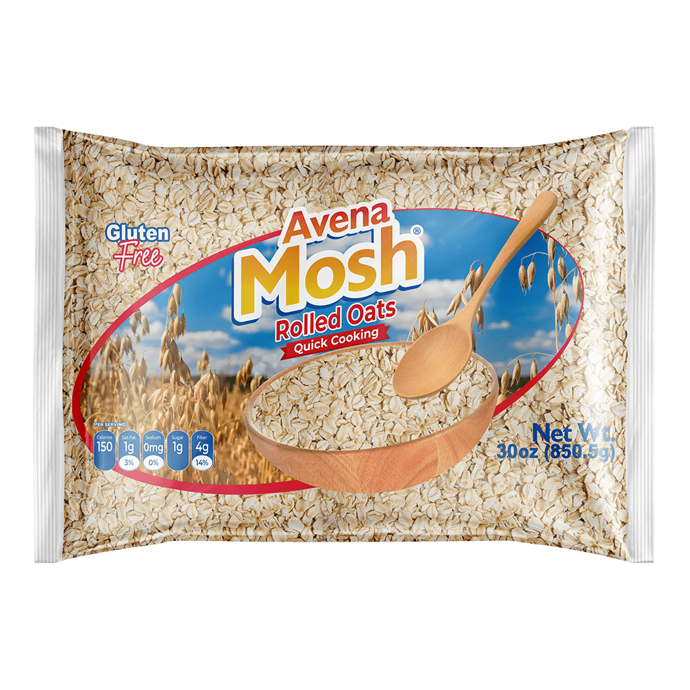 Avena Mosh Rolled Oats | Sin Gluten, Cocción Rápida, Sin OGM, Snacks S ...